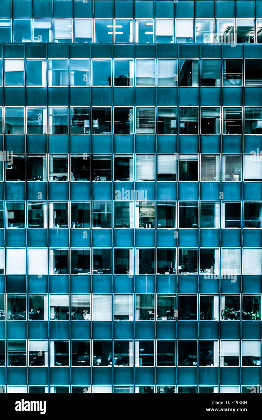 Geometric window facade on typical office building Stock Photo - Alamy