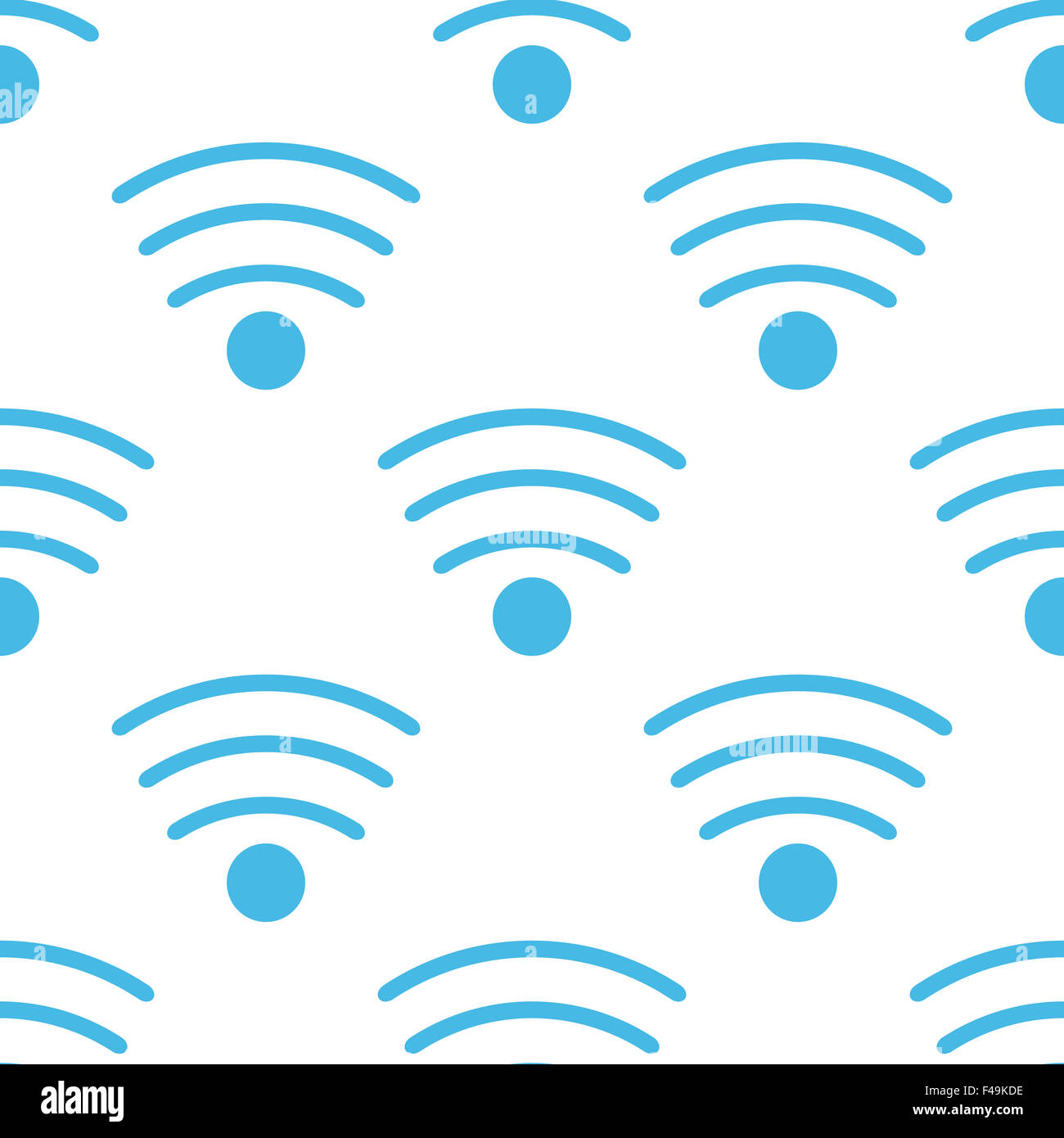 Wi-fi seamless pattern Stock Photo - Alamy