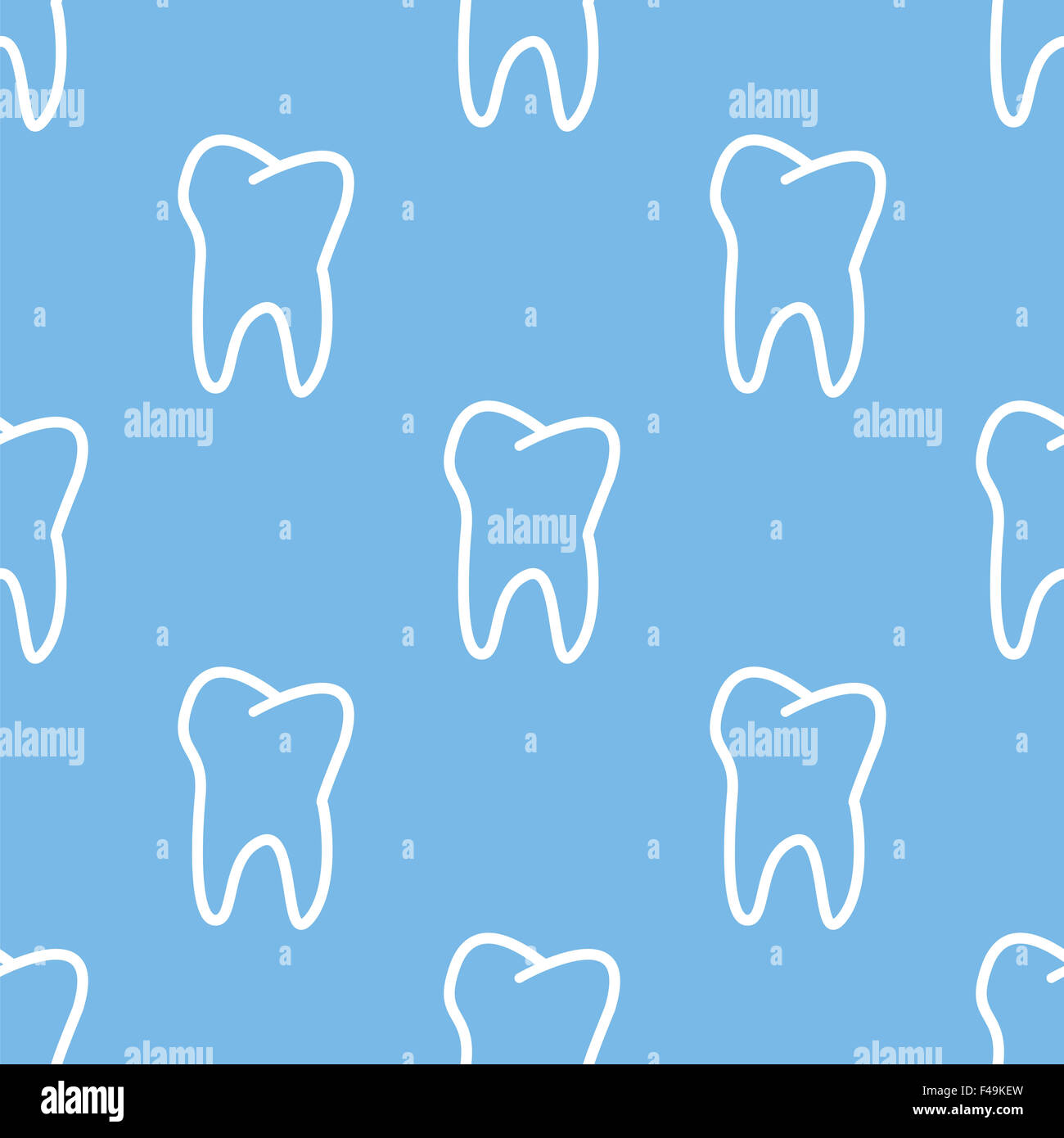 Tooth seamless pattern Stock Photo - Alamy