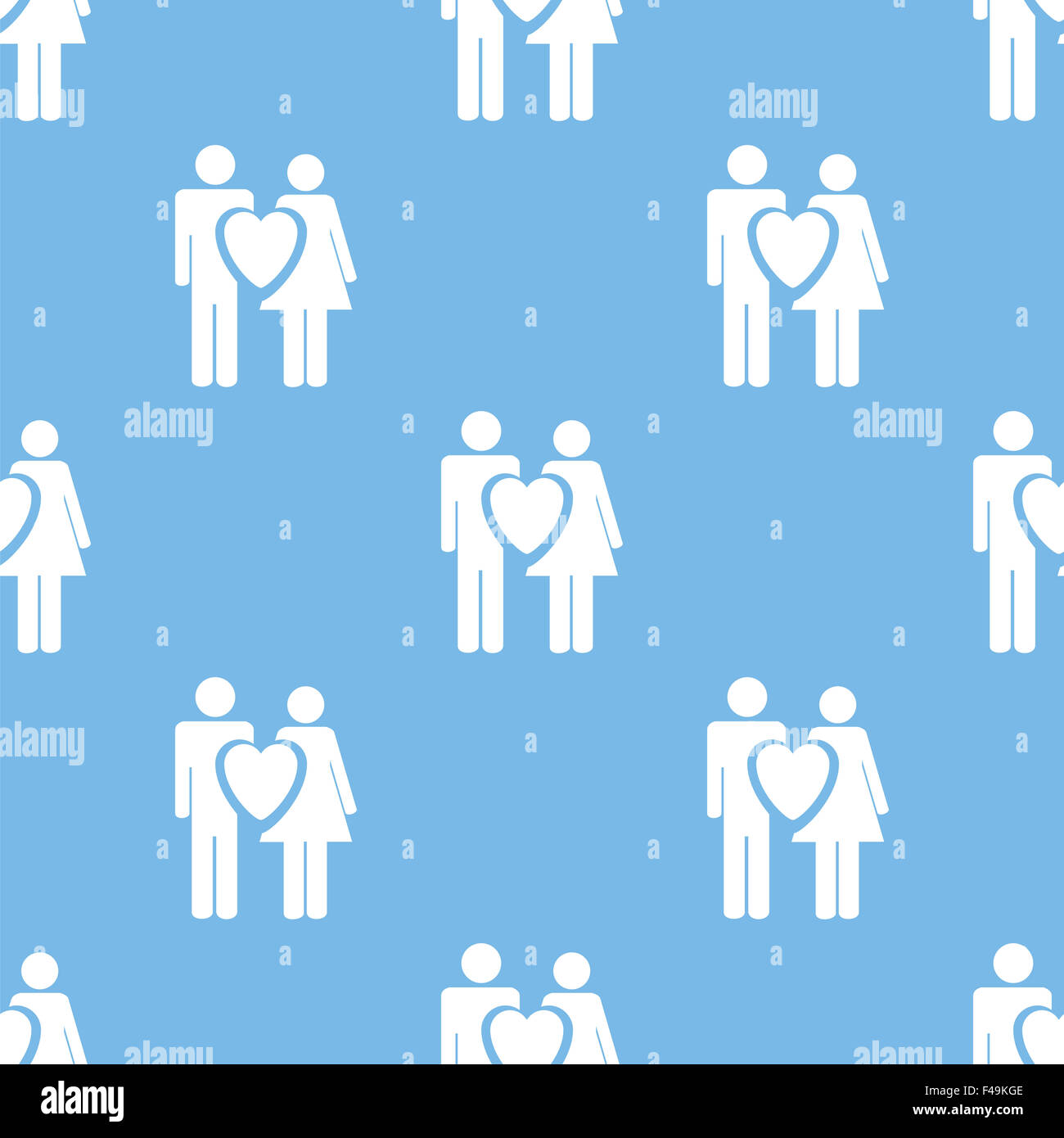 Seamless love pattern hi-res stock photography and images - Alamy