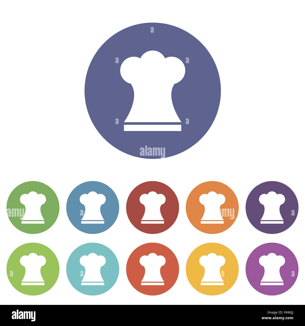 Menu chef hat flat Cut Out Stock Images & Pictures - Alamy