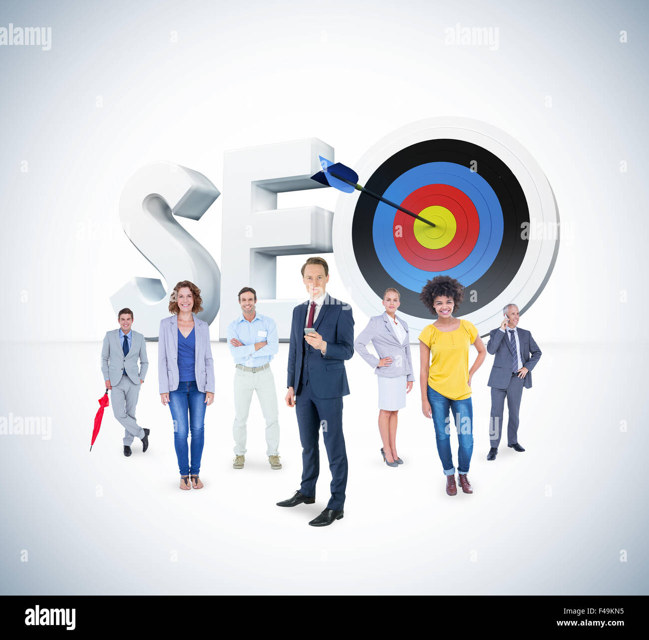 Composite image of business team Stock Photo - Alamy