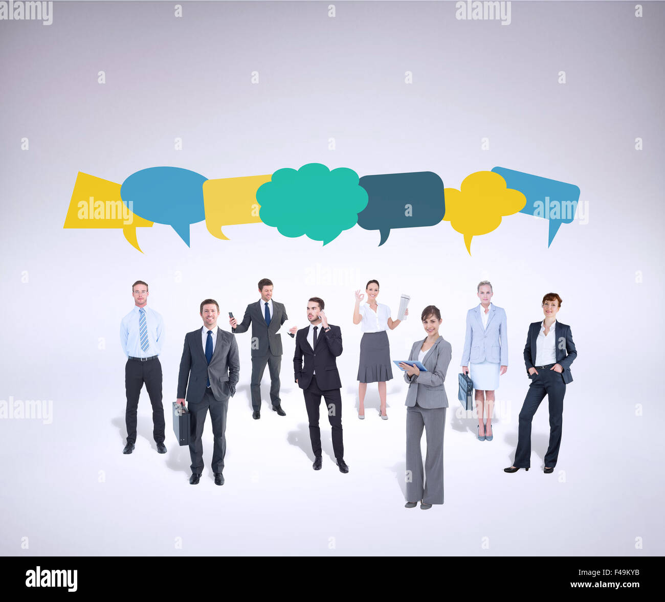 Composite image of business team Stock Photo - Alamy