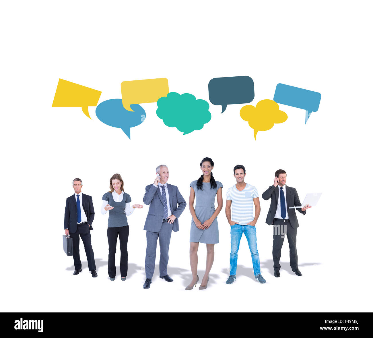 Team communicating Cut Out Stock Images & Pictures - Alamy