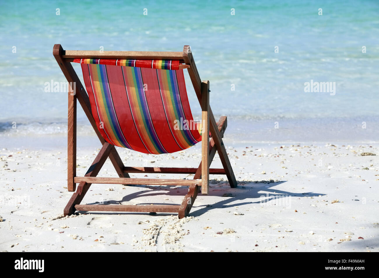 Сhaise lounge on a beach Stock Photo - Alamy