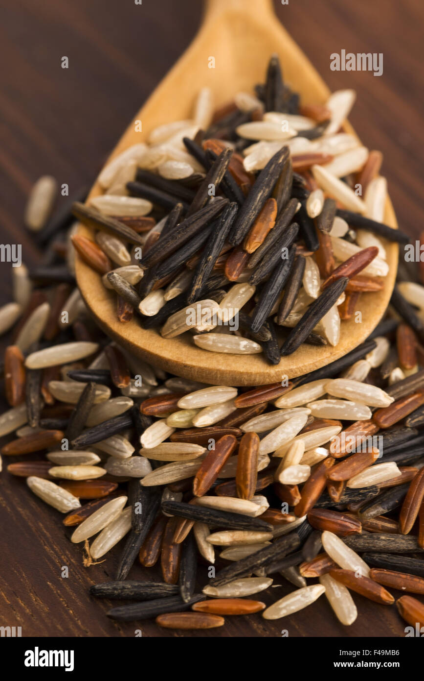 Mixed rice in spoon hi-res stock photography and images - Alamy