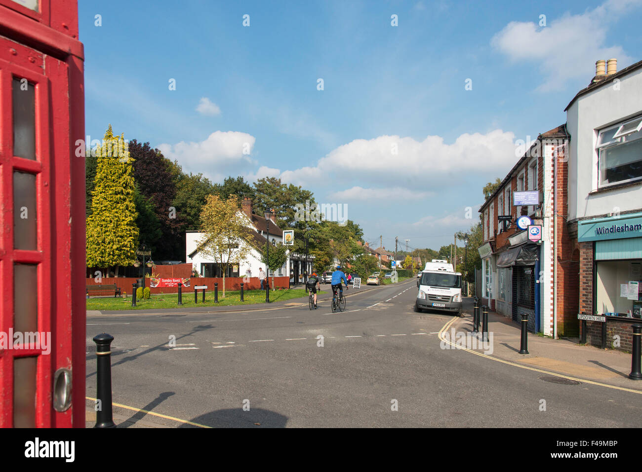 Chertsey Road, Windlesham, Surrey, England, United Kingdom Stock Photo ...