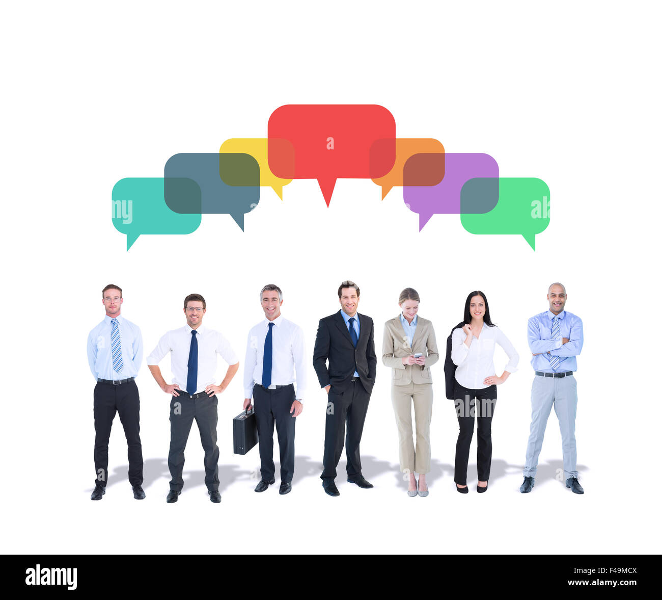 Composite image of business team Stock Photo - Alamy