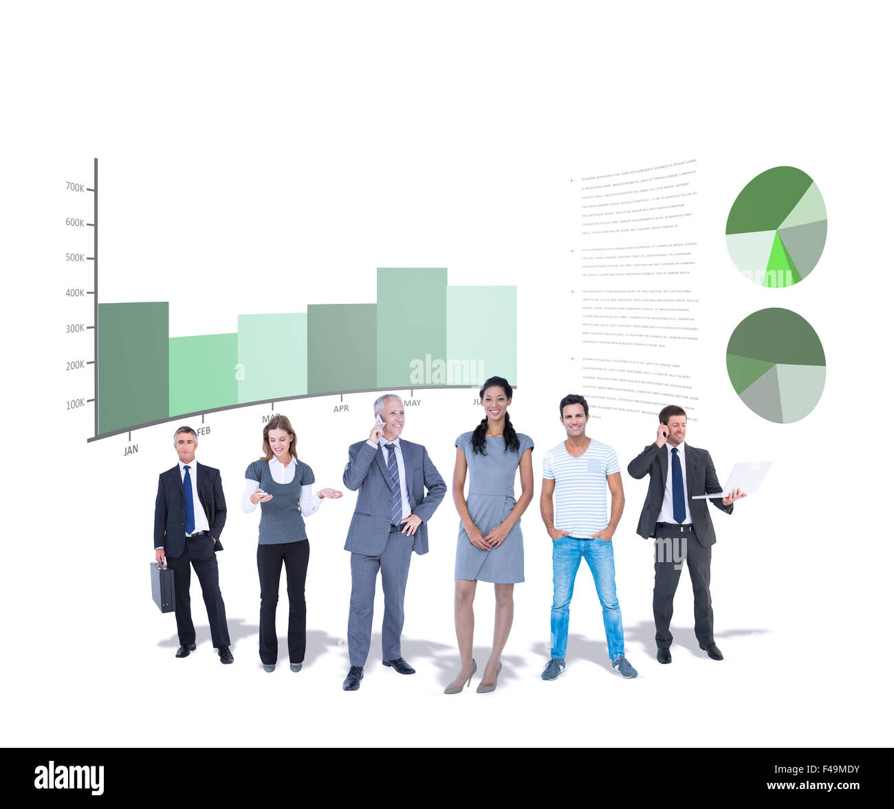 Composite image of business team Stock Photo - Alamy