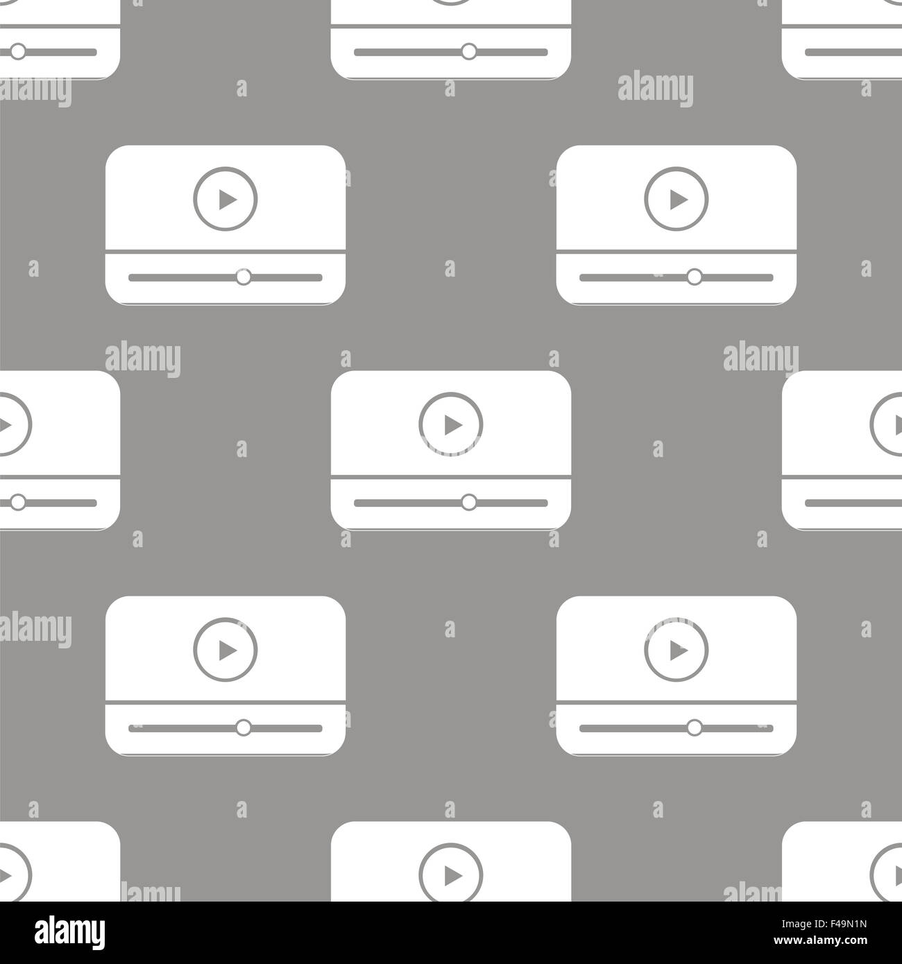Video player pattern vector hi-res stock photography and images - Alamy