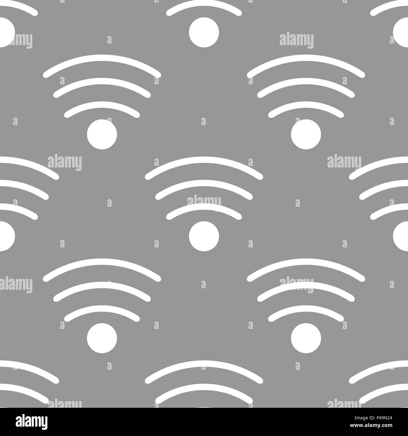 Wi-fi seamless pattern Stock Photo - Alamy