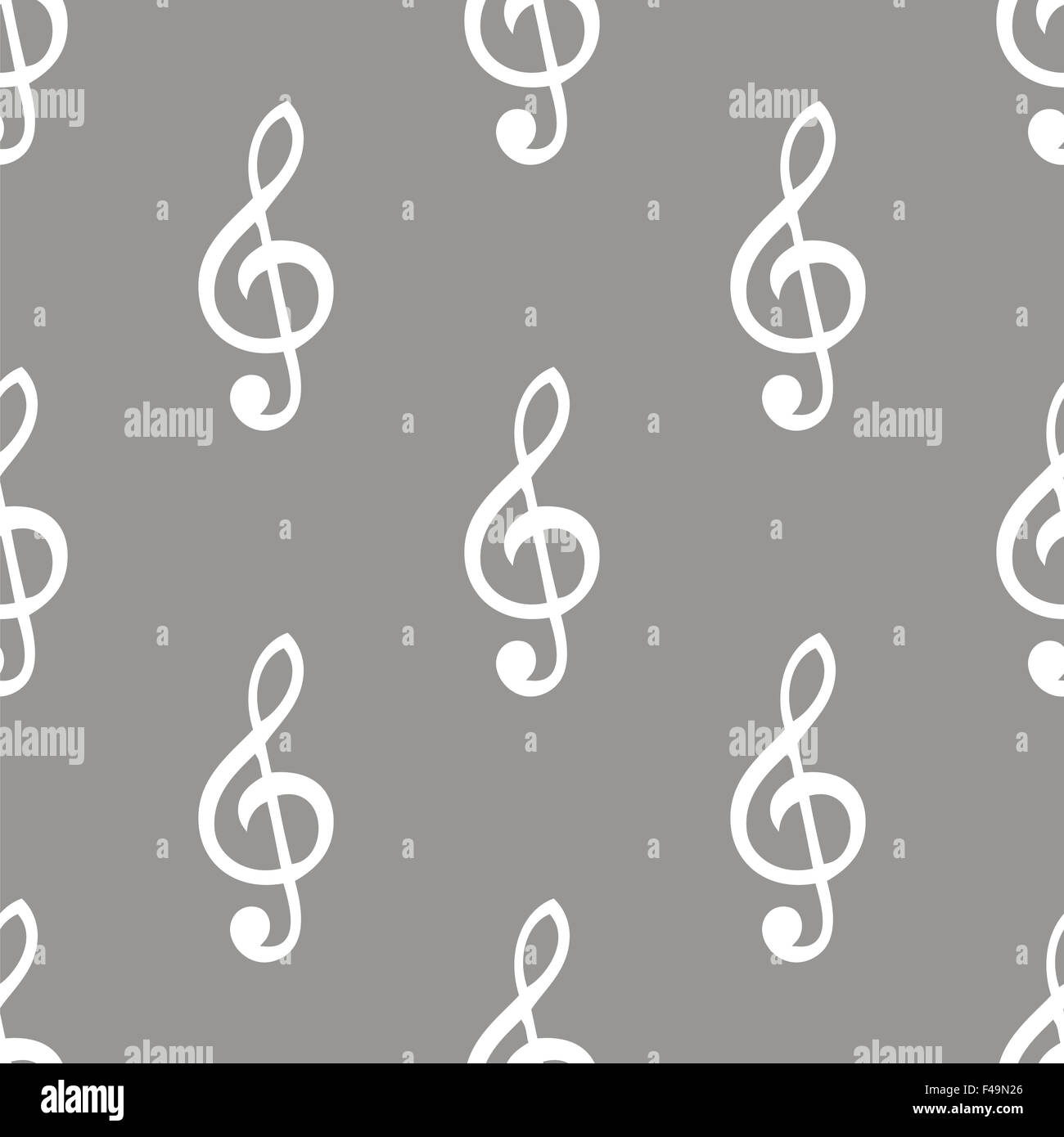 Treble clef seamless pattern Stock Photo - Alamy