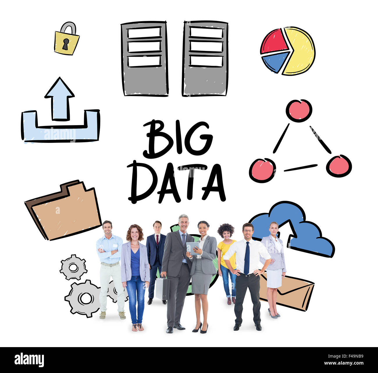 Big man business team Cut Out Stock Images & Pictures - Alamy