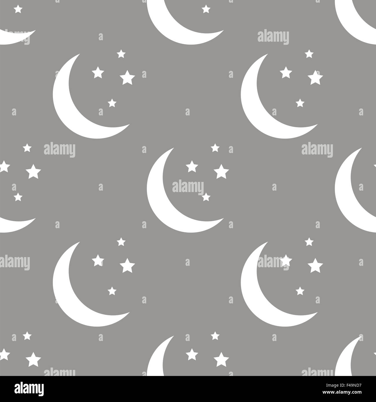 Moon seamless pattern Stock Photo - Alamy