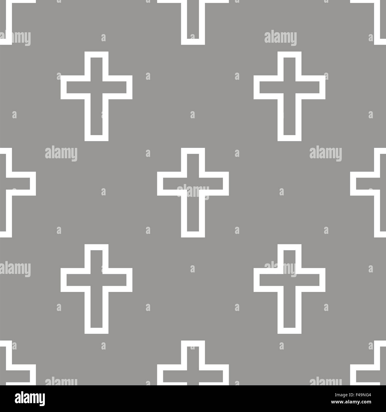 Protestant Cross seamless pattern Stock Photo - Alamy