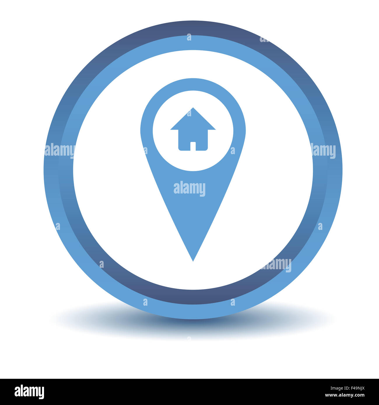 Home button blue hi-res stock photography and images - Alamy