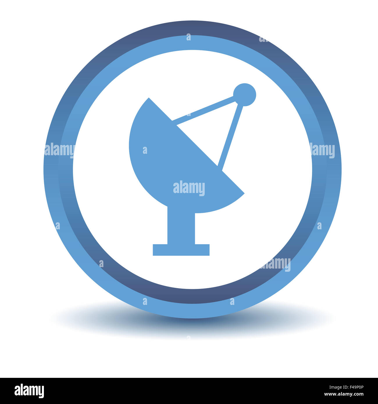 Blue Locator icon Stock Photo - Alamy