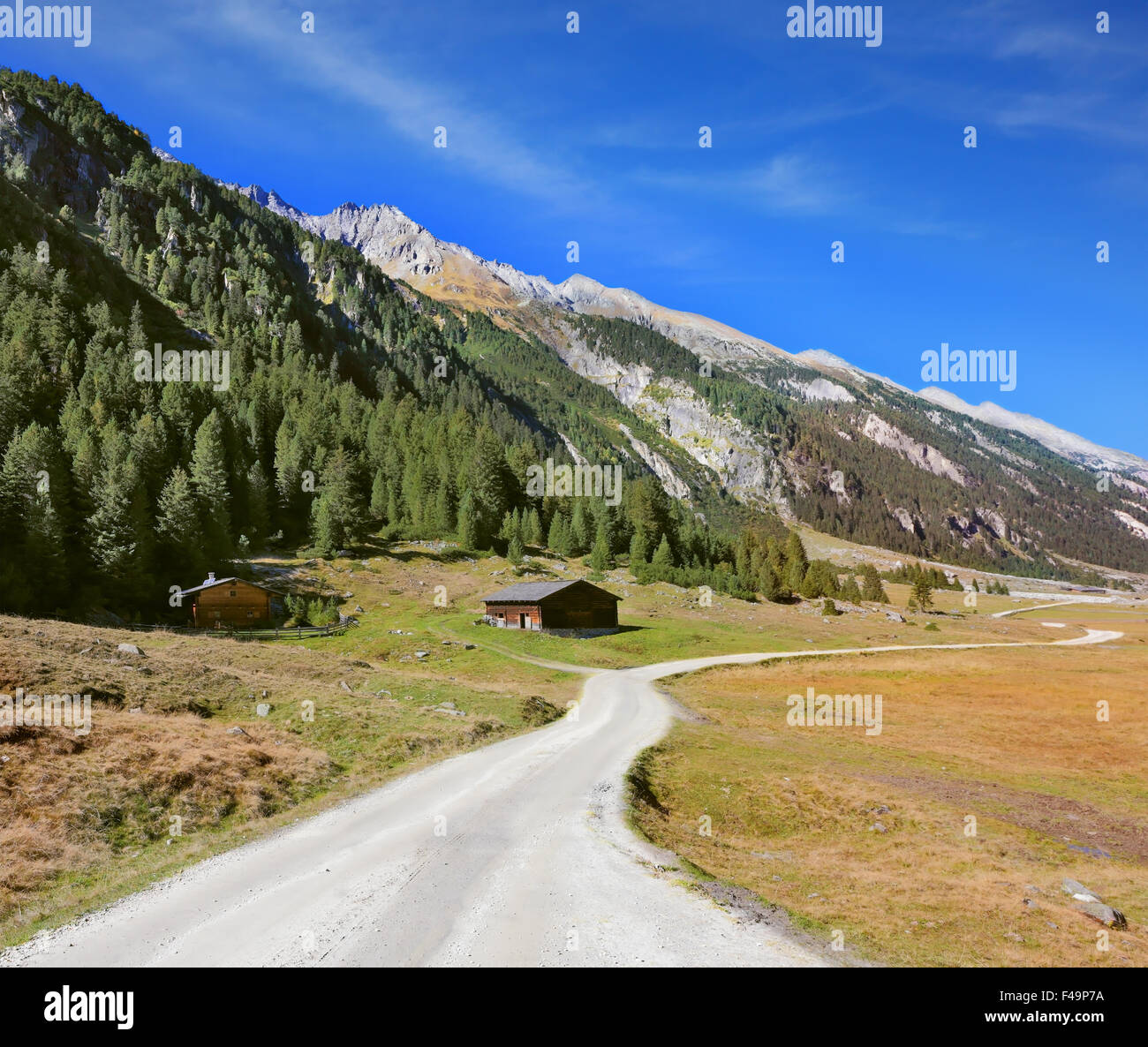 Wide dirt road in Stock Photo - Alamy