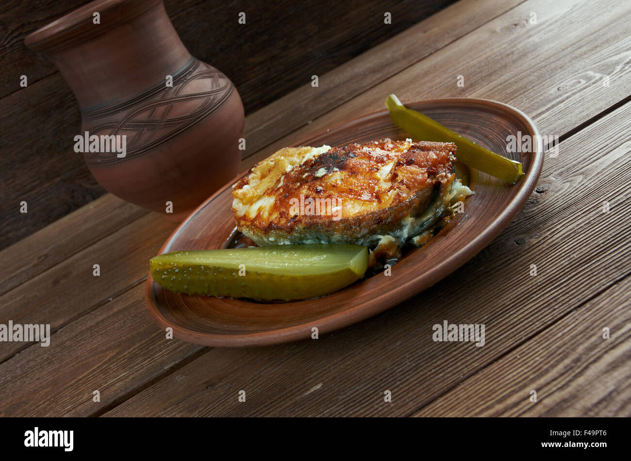 grilled steak cod Stock Photo - Alamy