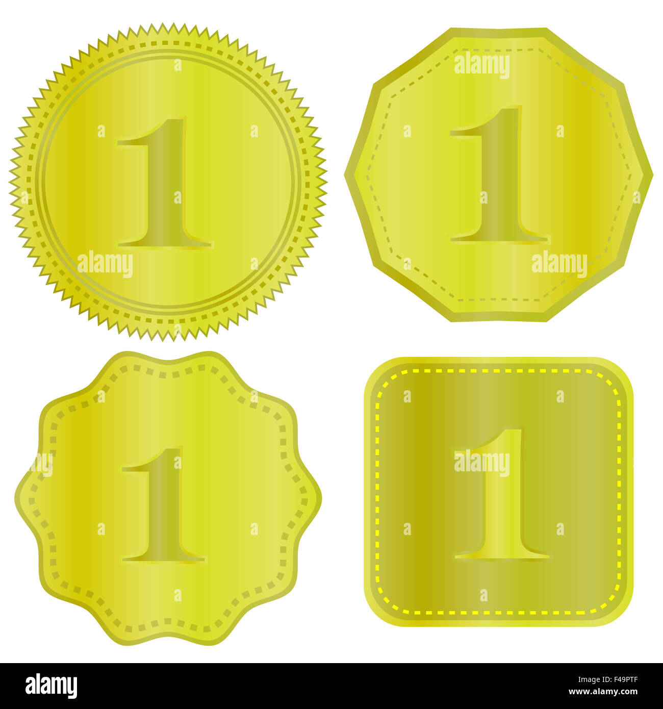 Gold star medal winner Cut Out Stock Images & Pictures - Alamy