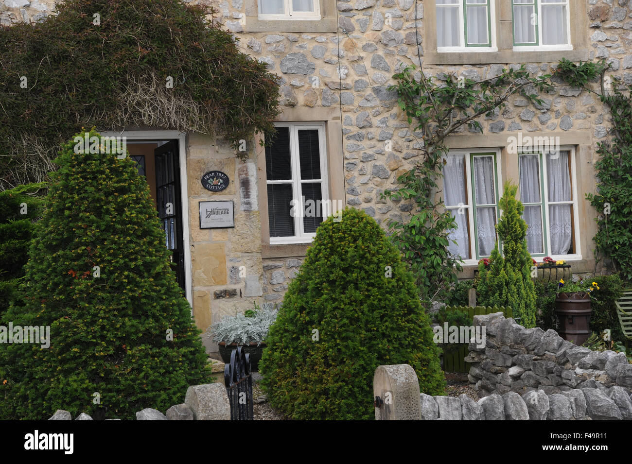 General views of the set on location of Itv soap emmerdale Stock Photo ...