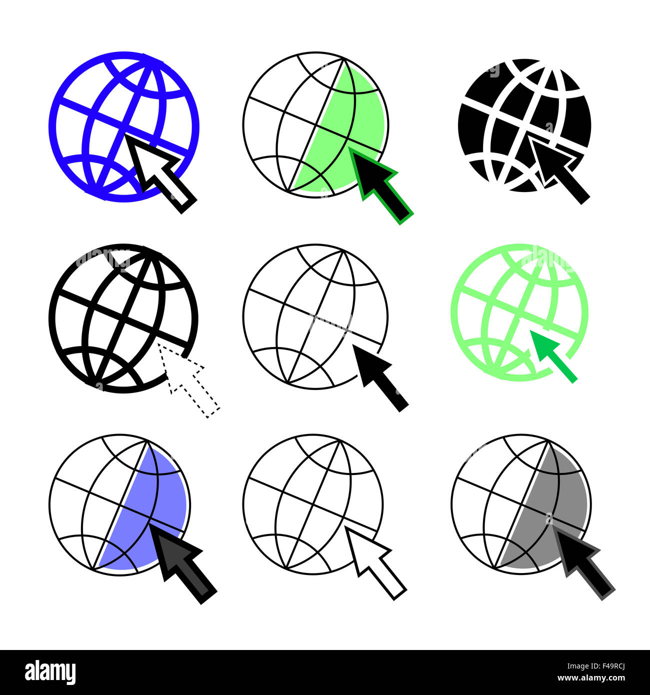 Editable hand icons hi-res stock photography and images - Alamy