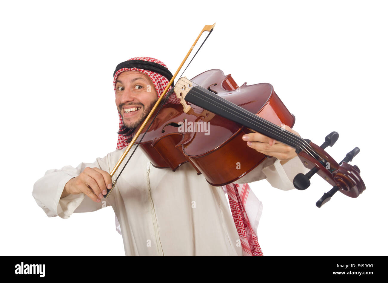 Arab man playing musical instrument Stock Photo - Alamy