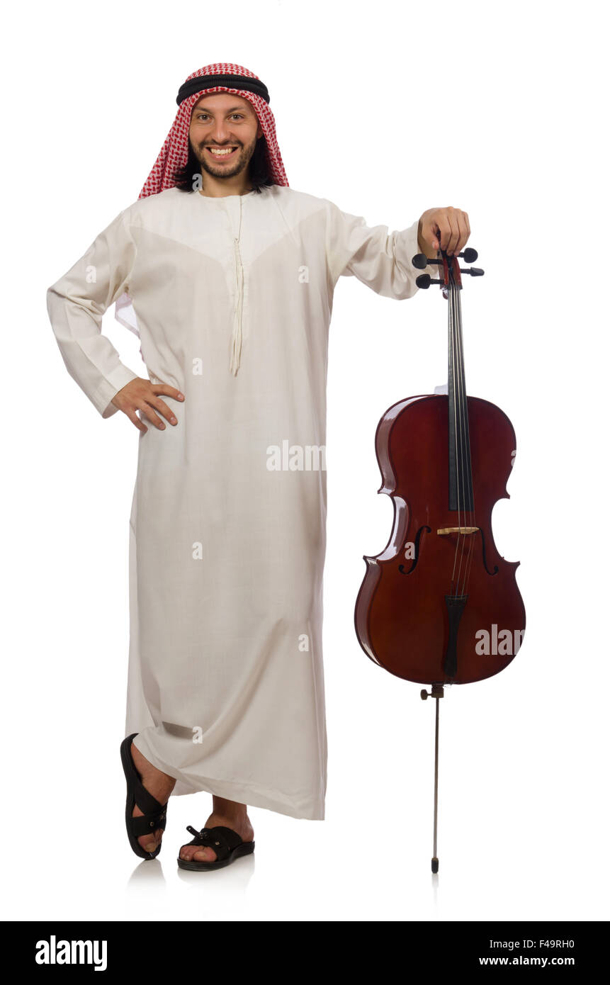 Arab man playing musical instrument Stock Photo - Alamy