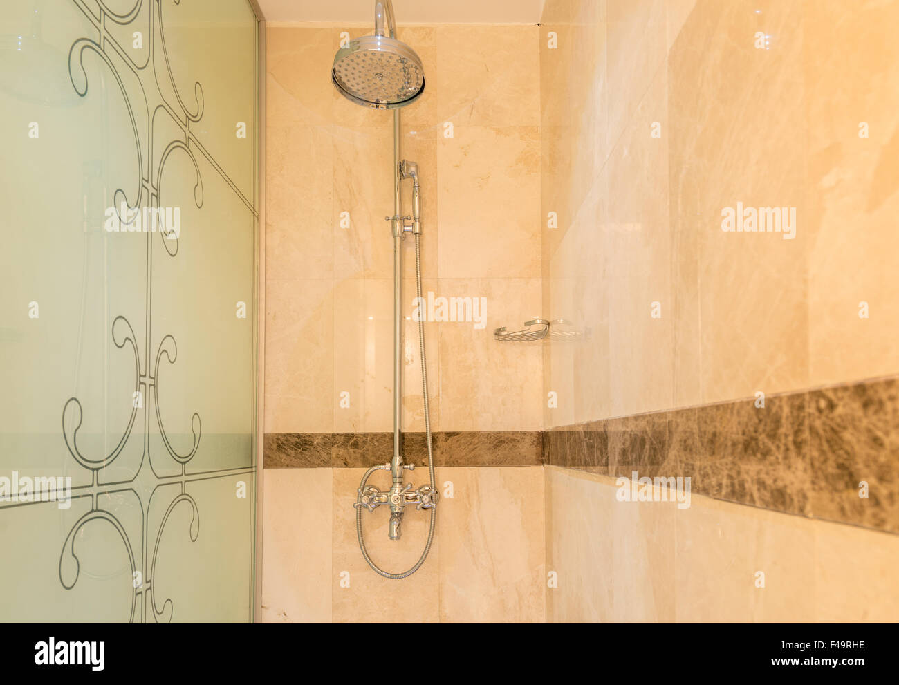 Modern bathroom interior with bathtub Stock Photo - Alamy