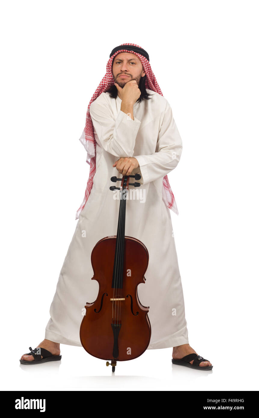 Arab man playing musical instrument Stock Photo - Alamy