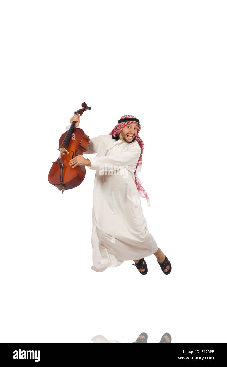 Arab man playing musical instrument Stock Photo - Alamy