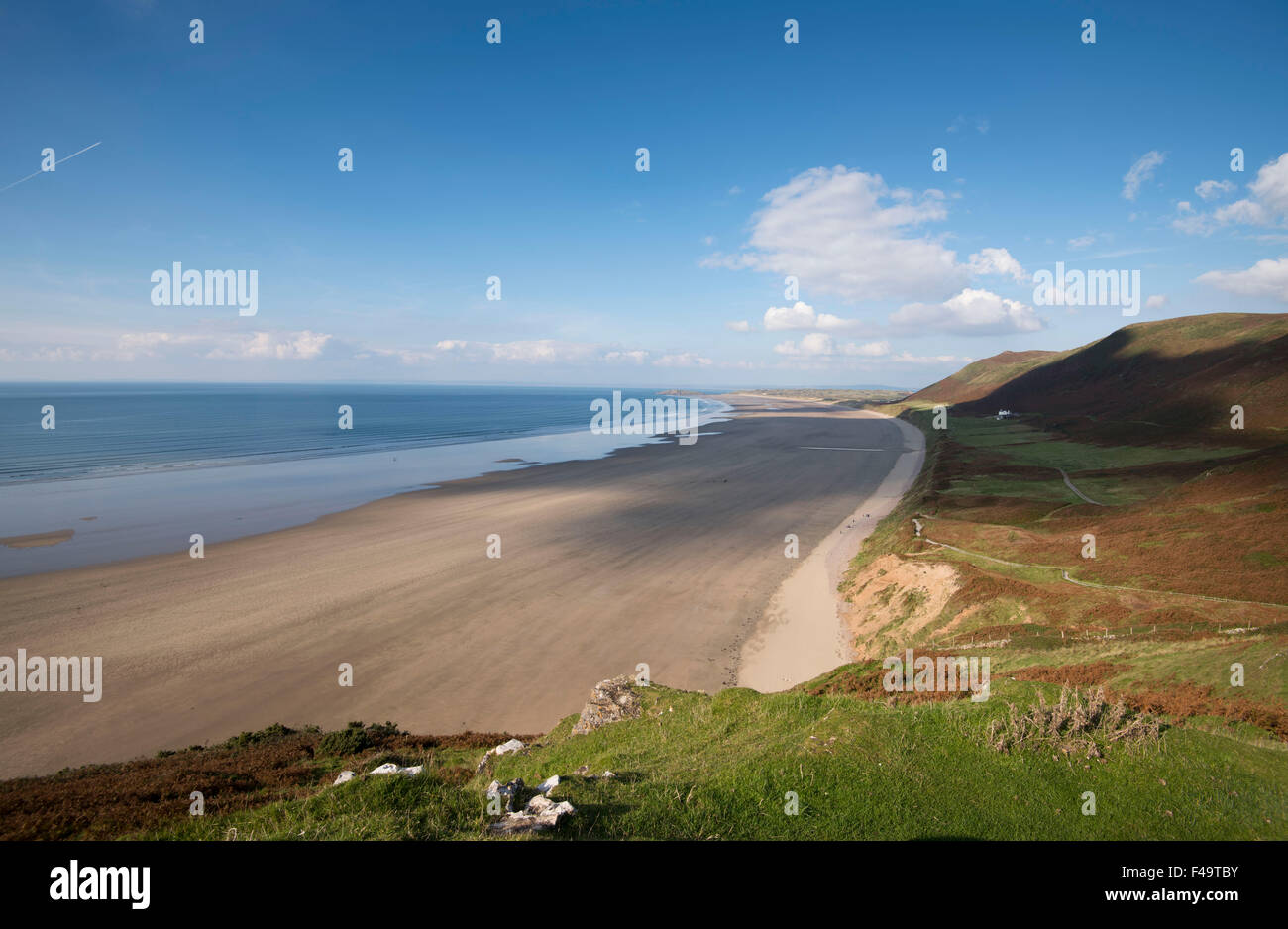 Gower peninsula rhossili bay hi-res stock photography and images - Alamy