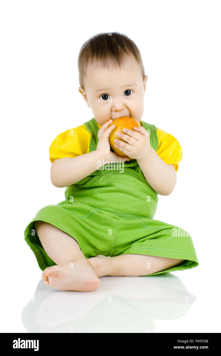 Baby eating alone hi-res stock photography and images - Alamy
