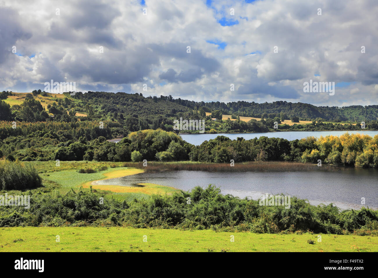 Harmonious lake landscape Stock Photo - Alamy