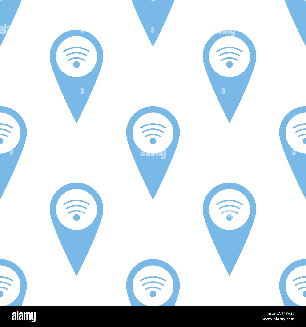Wi-fi pointer seamless pattern Stock Photo - Alamy