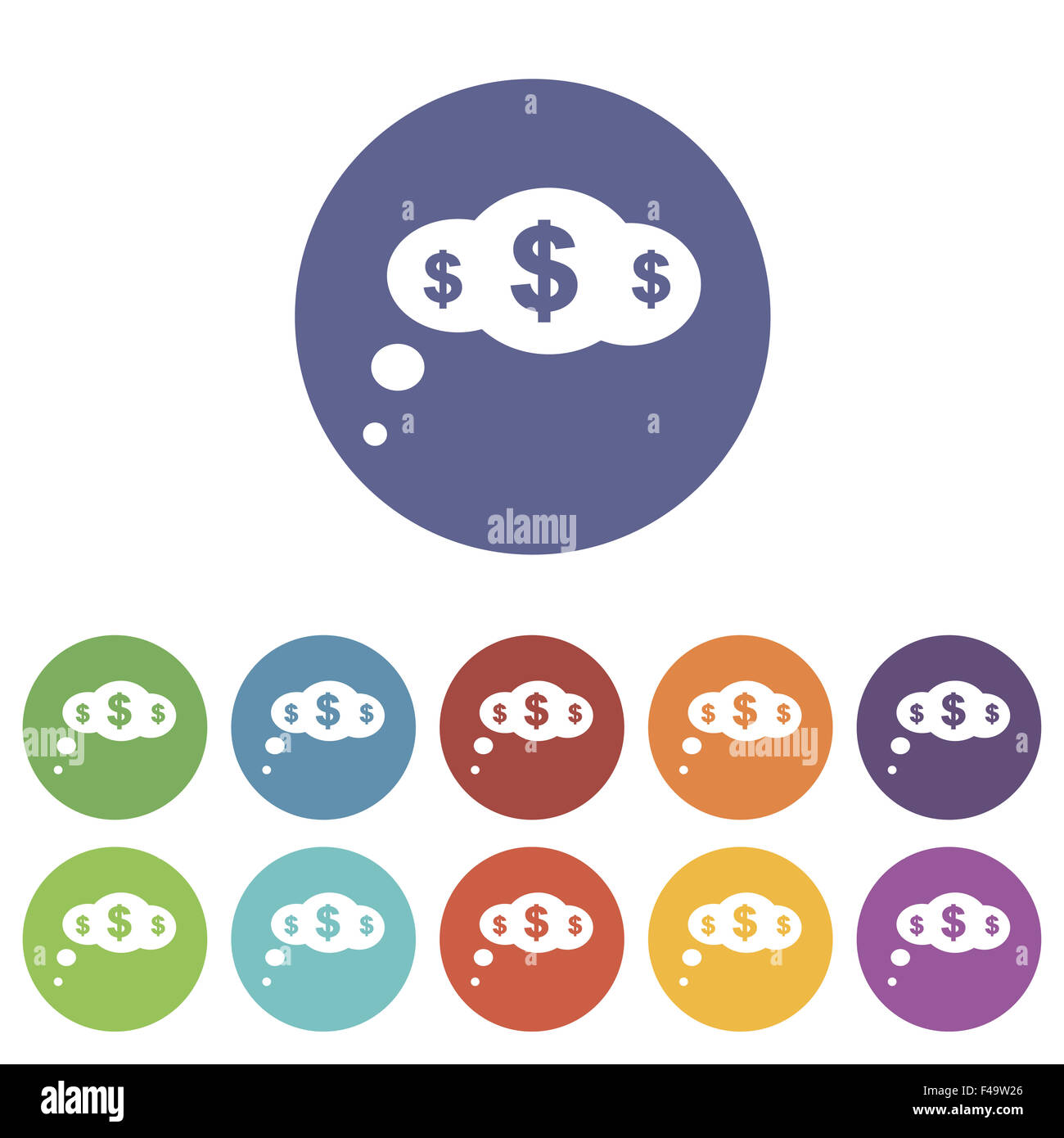 Dream cloud icon hi-res stock photography and images - Alamy