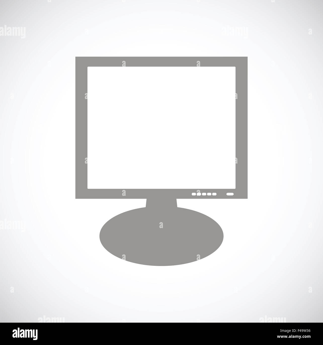 Monitor black icon Stock Photo - Alamy