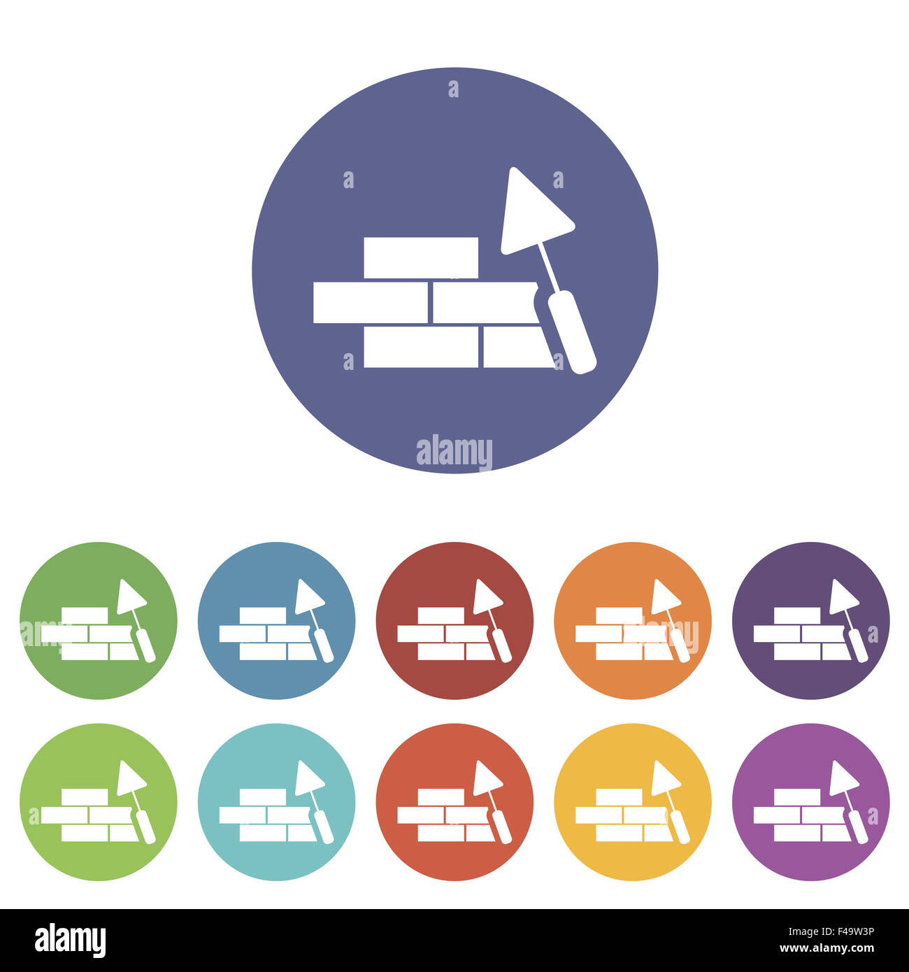 Building flat icon Stock Photo - Alamy