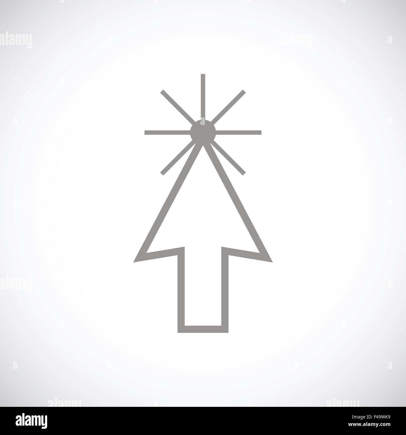 Click black icon Stock Photo - Alamy