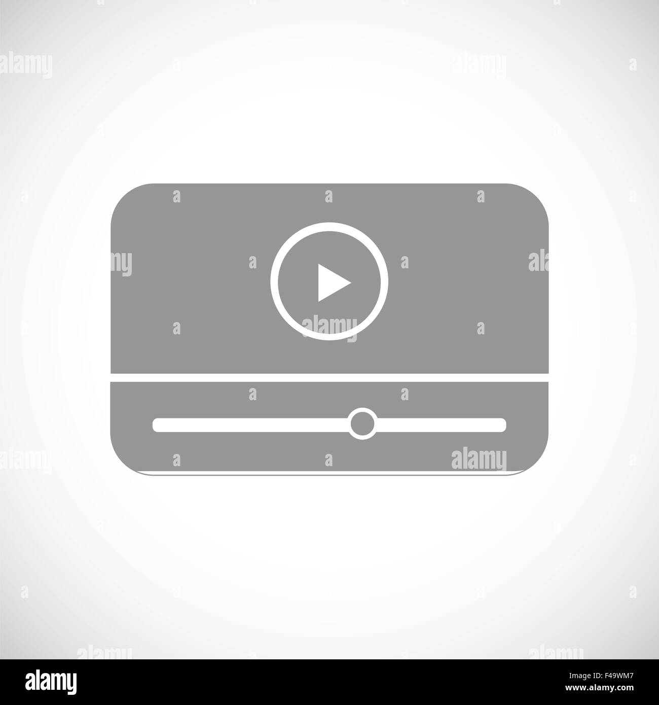 Player black icon Stock Photo - Alamy