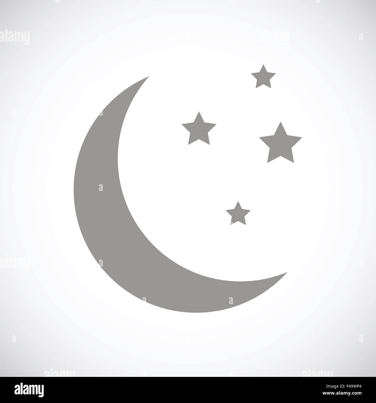 Moon black icon Stock Photo - Alamy