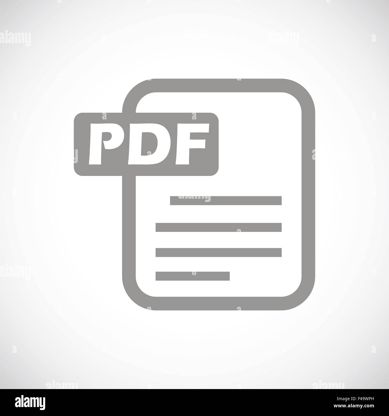 Pdf black icon Stock Photo - Alamy