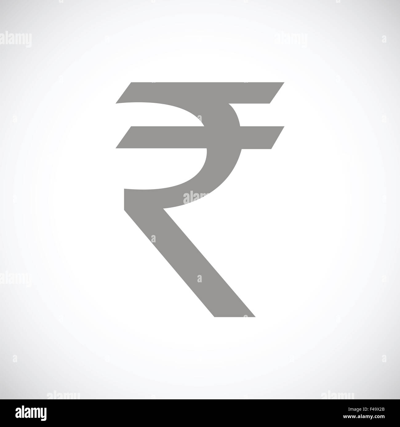Rupee black icon Stock Photo - Alamy
