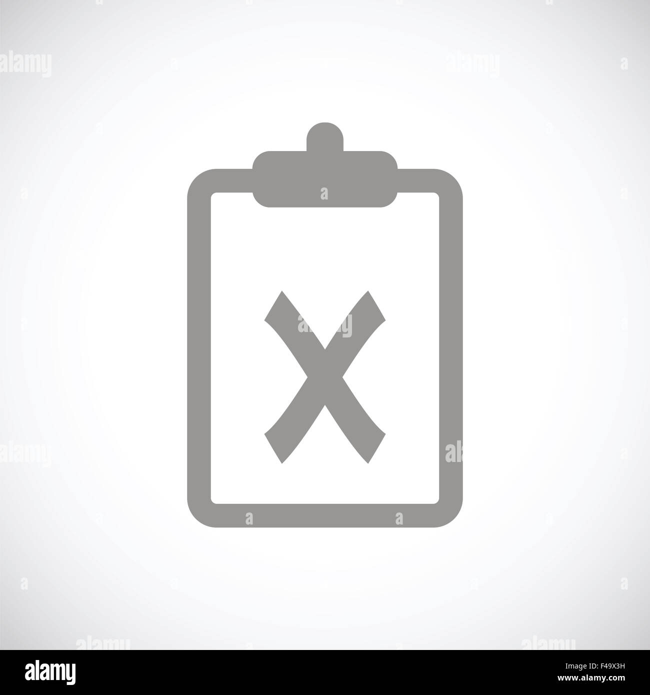 Not performed black icon Stock Photo - Alamy