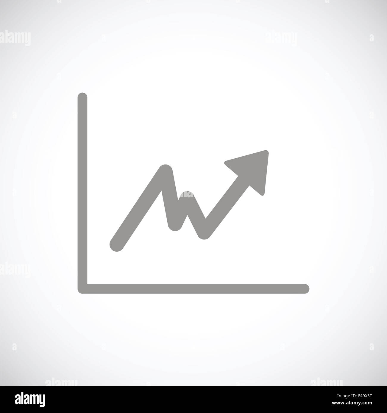 Graph black icon Stock Photo - Alamy