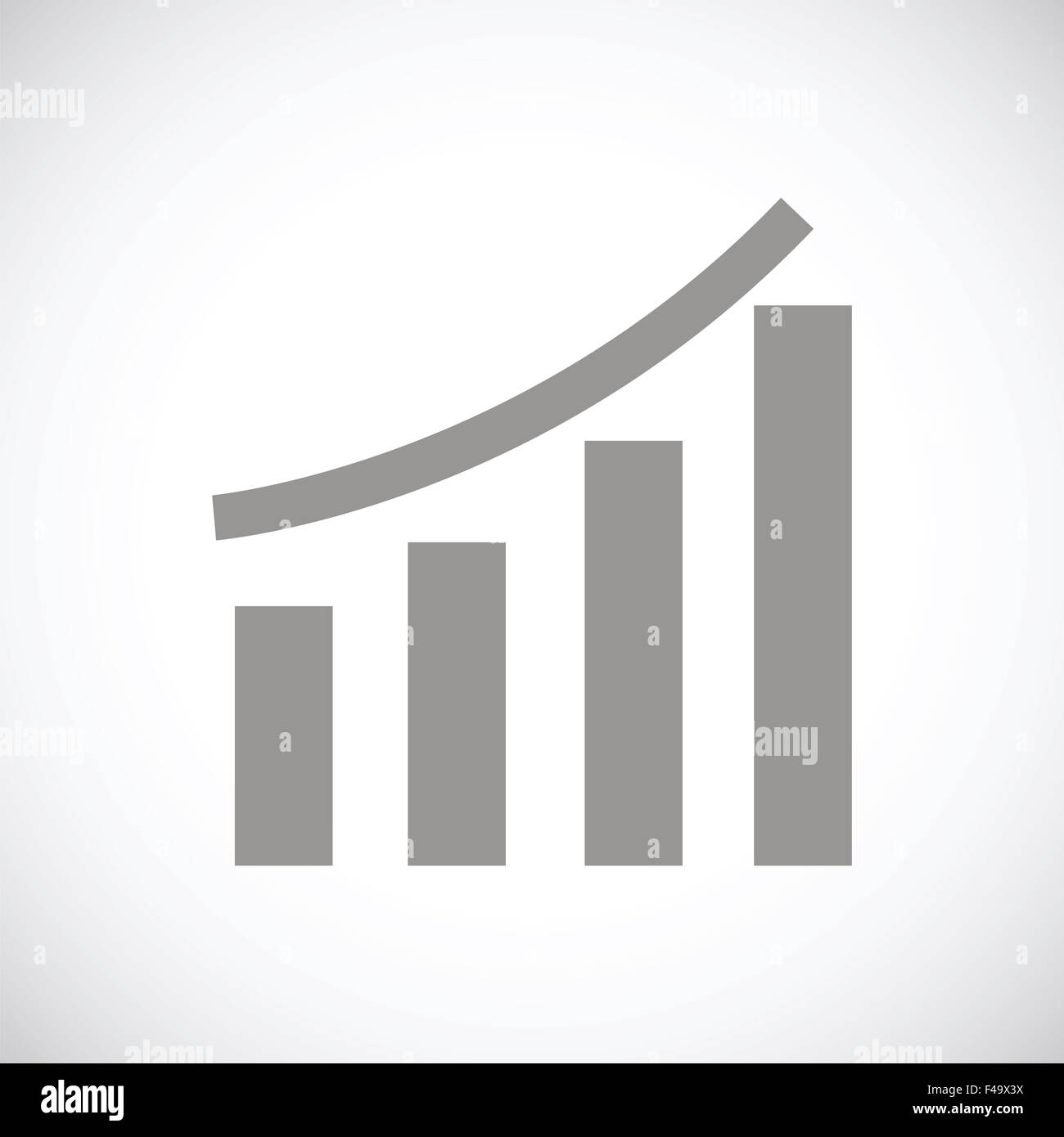 Chart black icon Stock Photo - Alamy