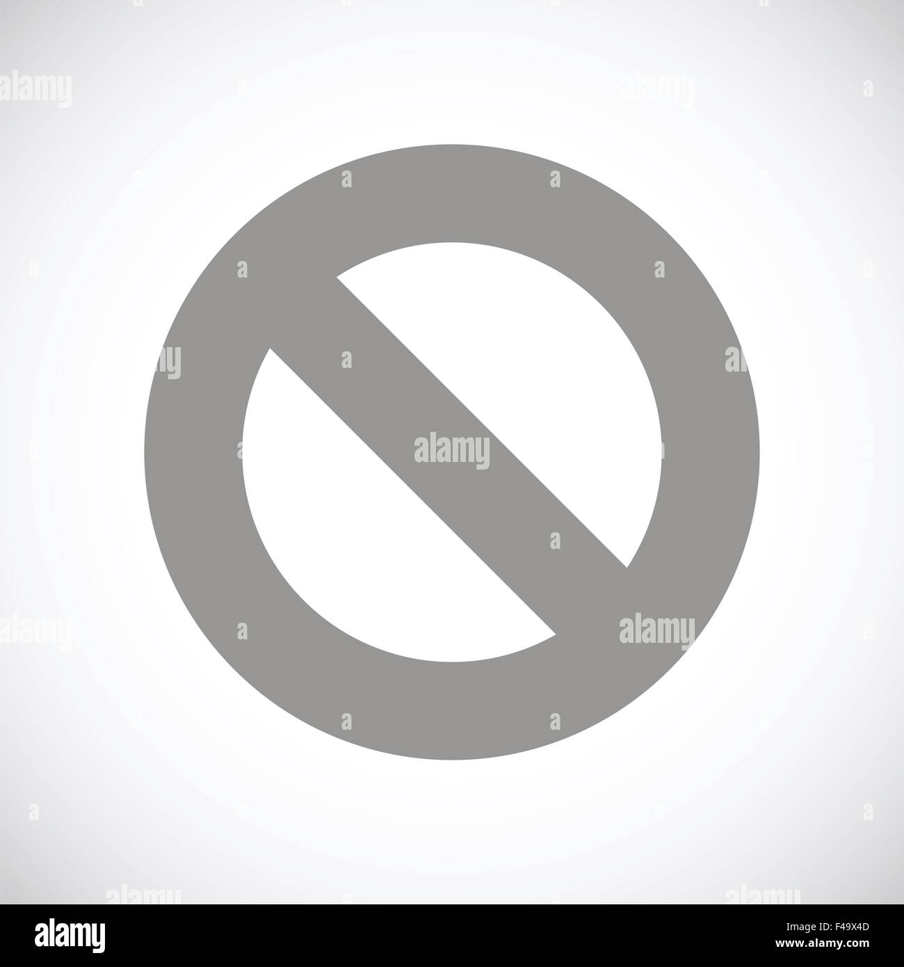 Ban black icon Stock Photo - Alamy