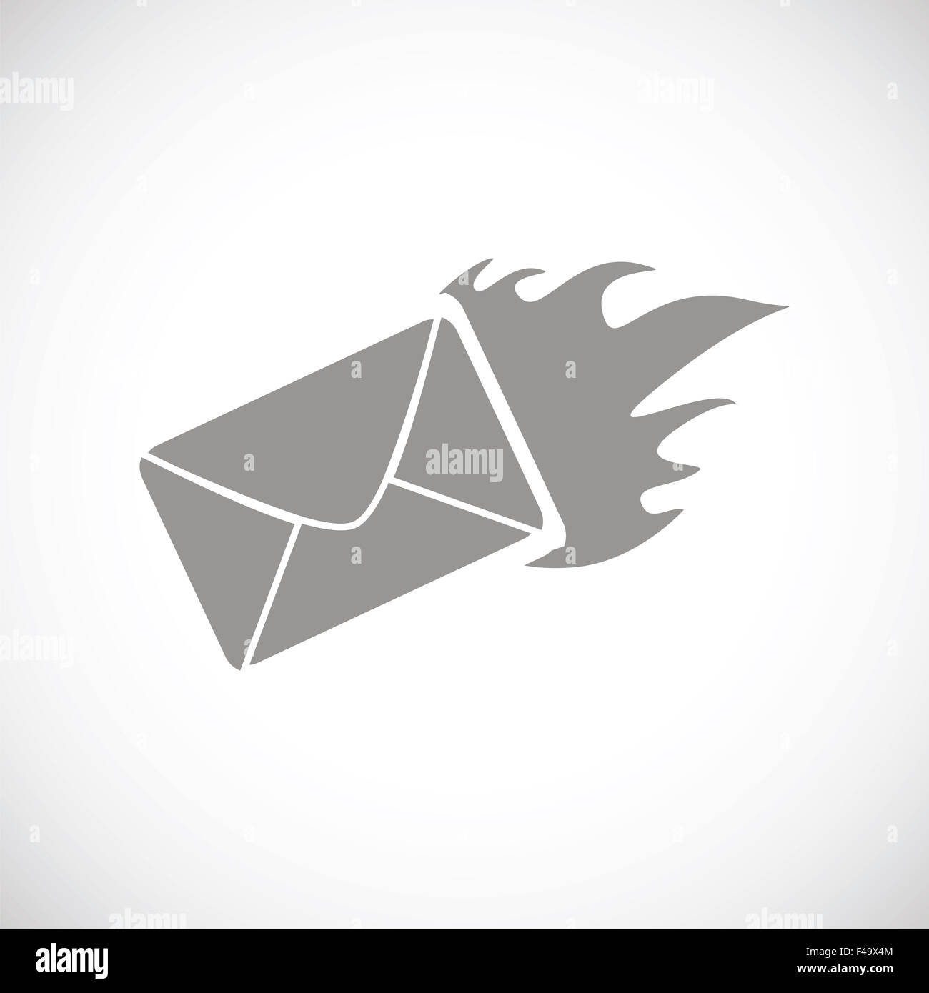 Hot letter black icon Stock Photo - Alamy
