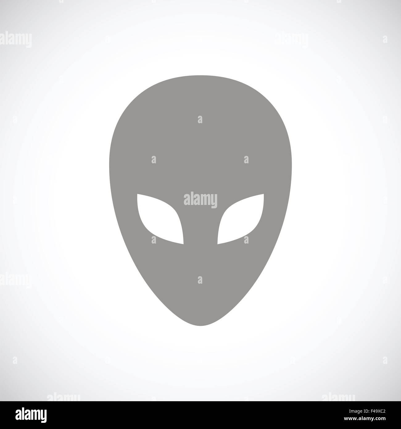 Alien black icon Stock Photo - Alamy