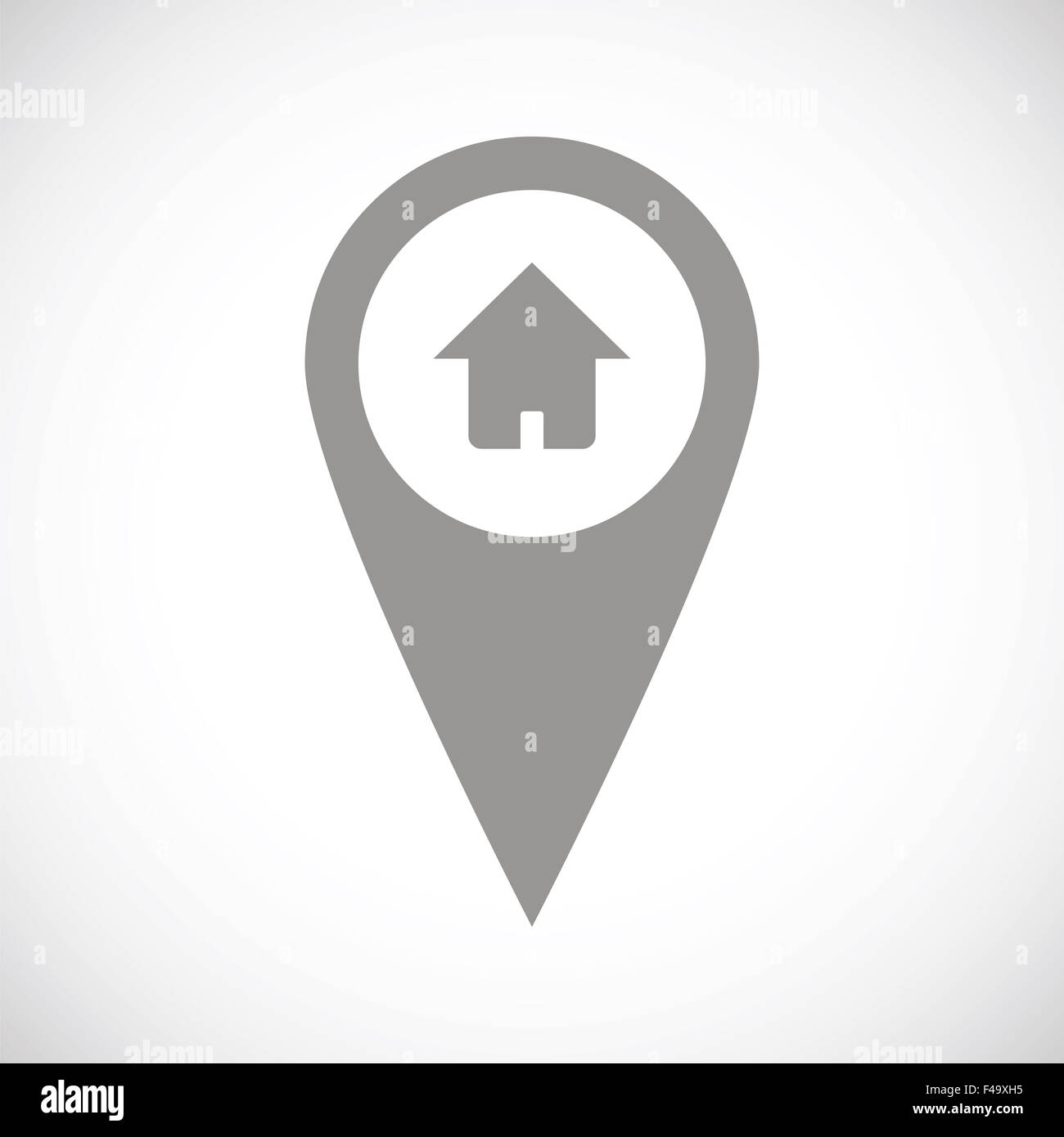 Home pointer black icon Stock Photo - Alamy